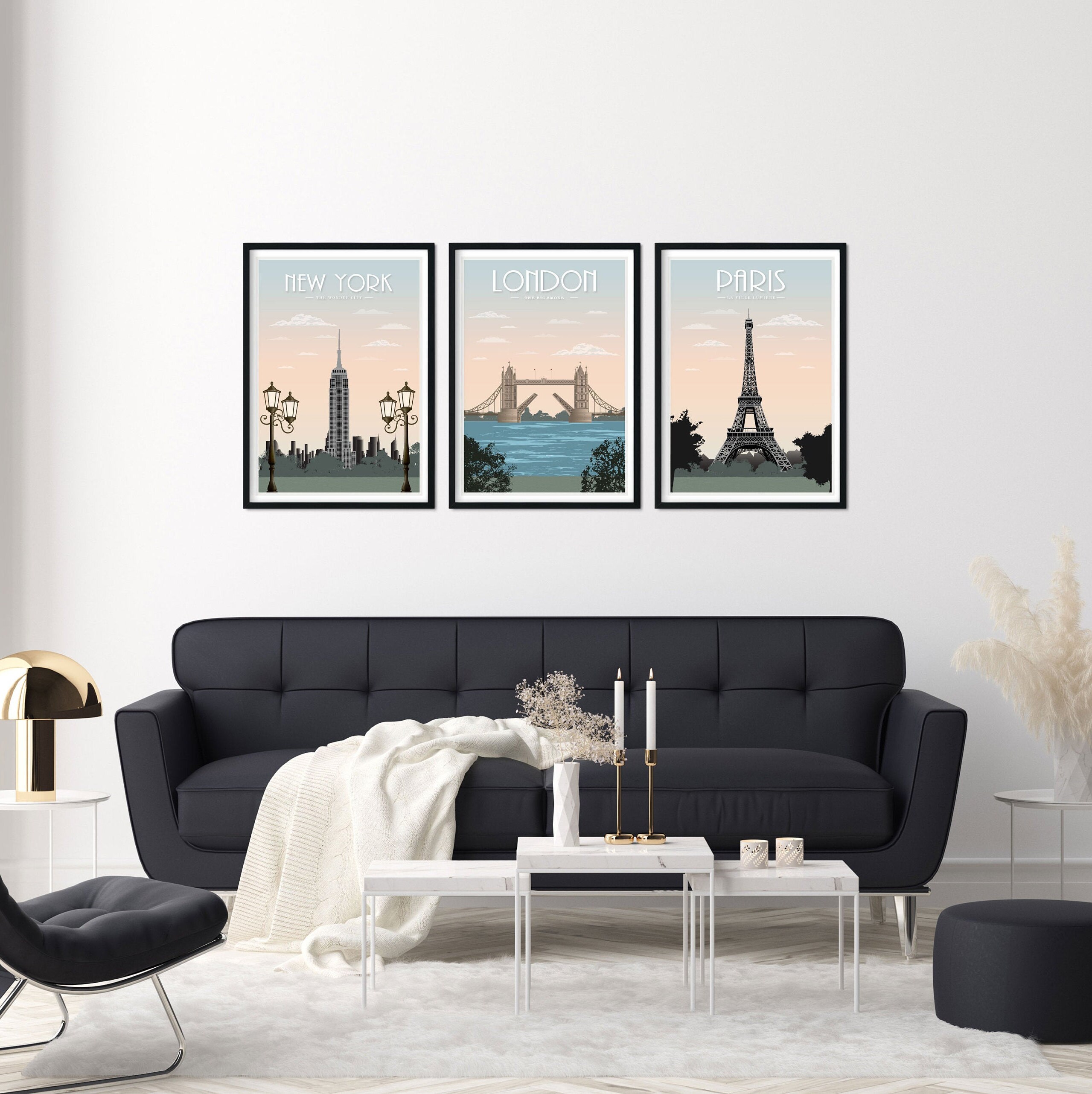 Wall Art Set of Prints Travel Art Prints Print Set New | Etsy