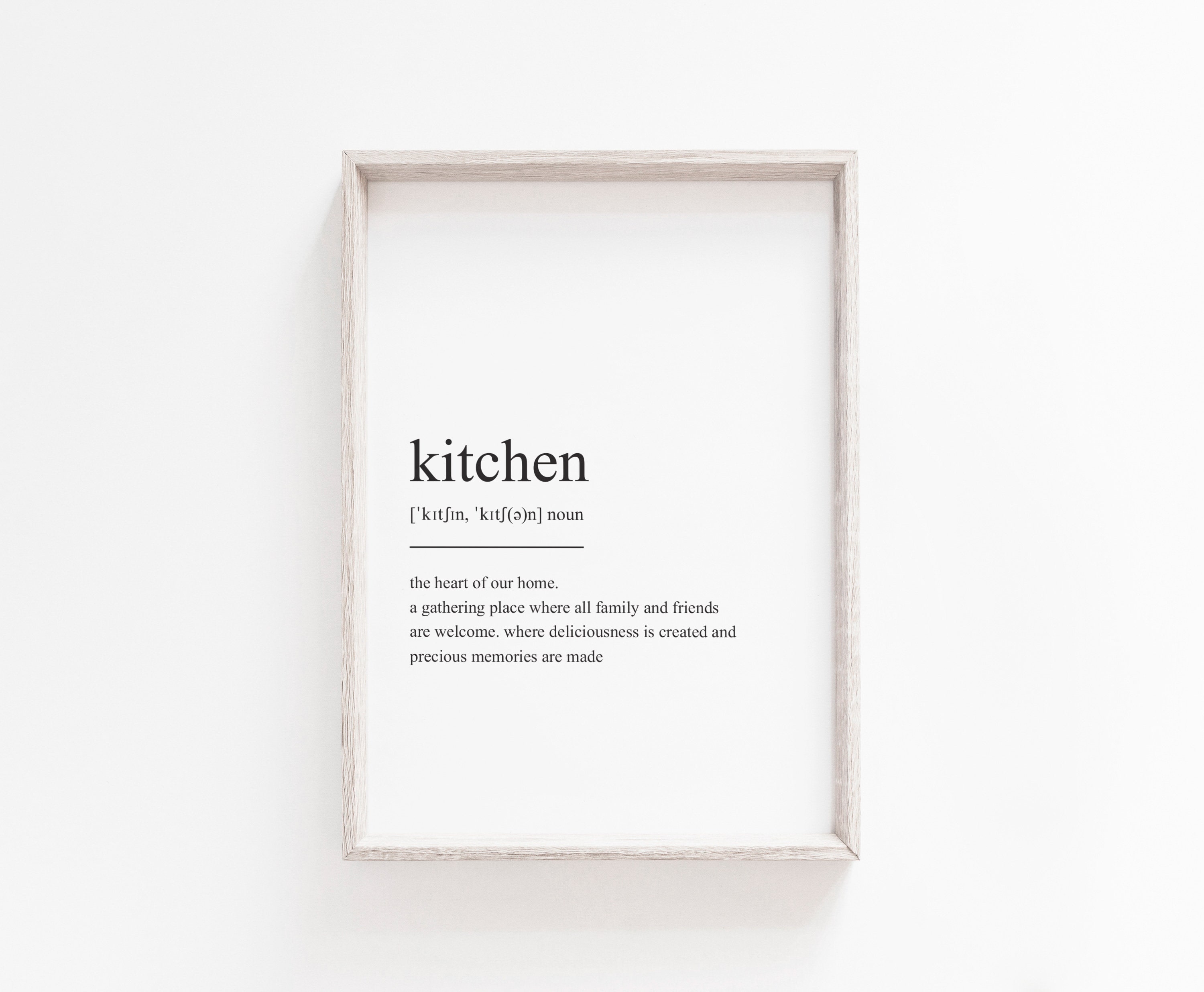 Kitchen Print Kitchen Definition Printable Wall Art - Etsy UK
