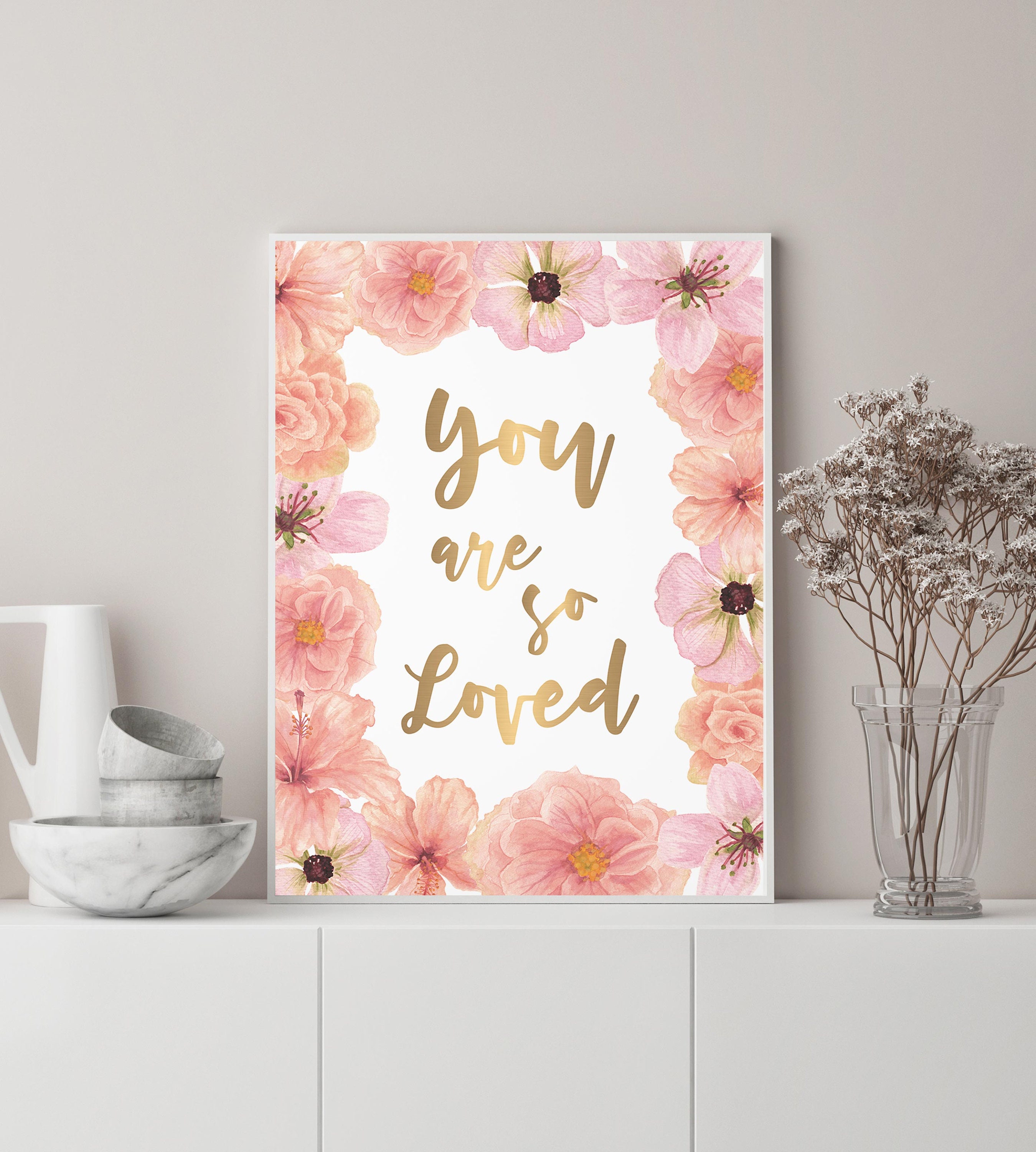Nursery Wall Art Nursery Printable You Are so Loved Wall - Etsy UK