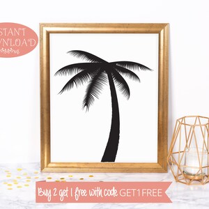 Printable Art Wall Art Prints Palm Tree Print Wall Art | Etsy