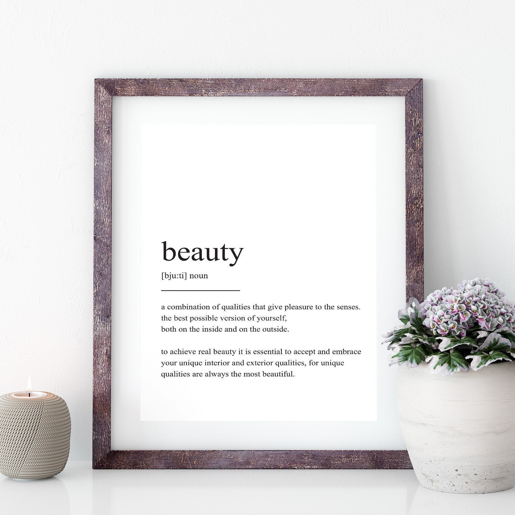 Beauty Definition Printable Wall Art Printable Definition - Etsy UK