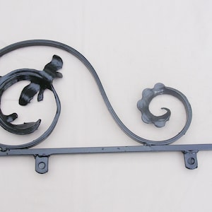 Wrought Iron Sign Bracket Hand Forged - Etsy UK