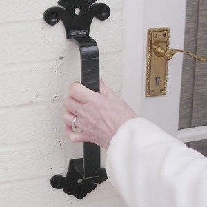 Wrought Iron Grab Handle / Rail - Etsy UK