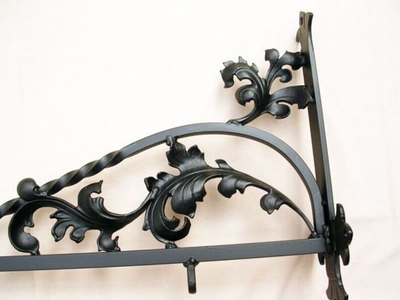 Wrought Iron Sign Bracket - Etsy