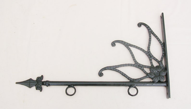 Wrought Iron Sign Bracket: Handmade Decorative Design - Etsy