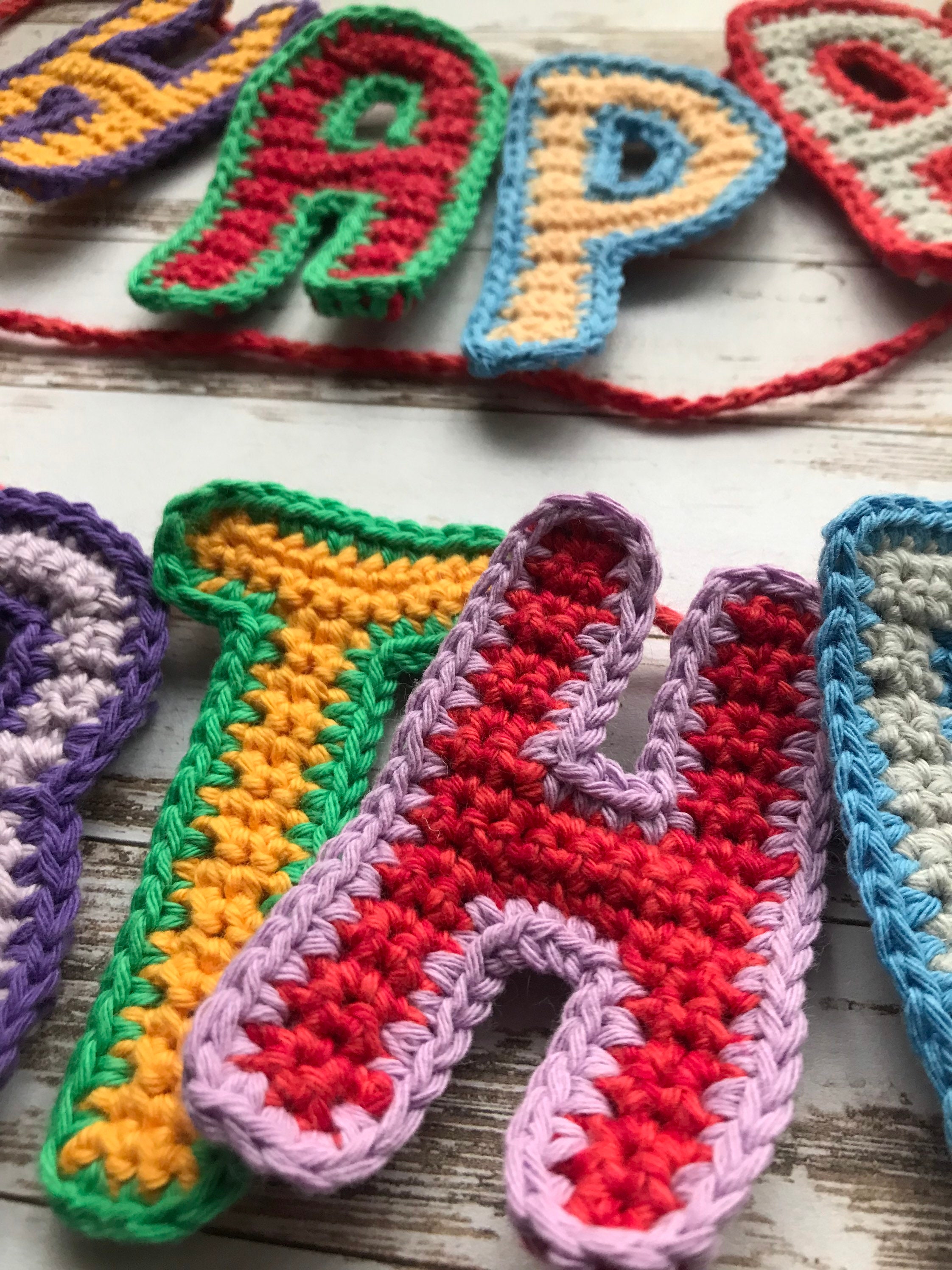 PDF Crochet Pattern Happy Birthday Bunting UK/US - Etsy Canada