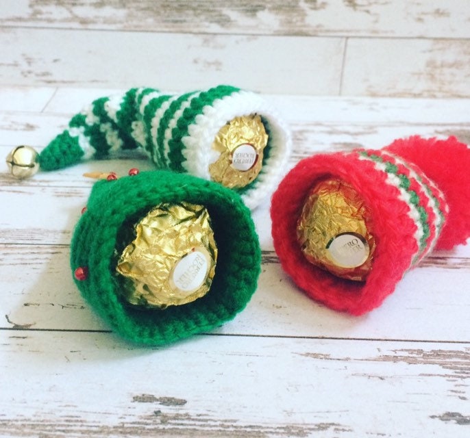 PDF Ferrero Rocher Covers | Christmas Tree, Elf Hat, Bobble Hat Crochet ...