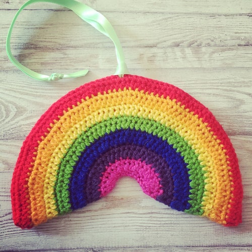Rainbow Keychain Crochet Pattern PDF Download Pattern for - Etsy
