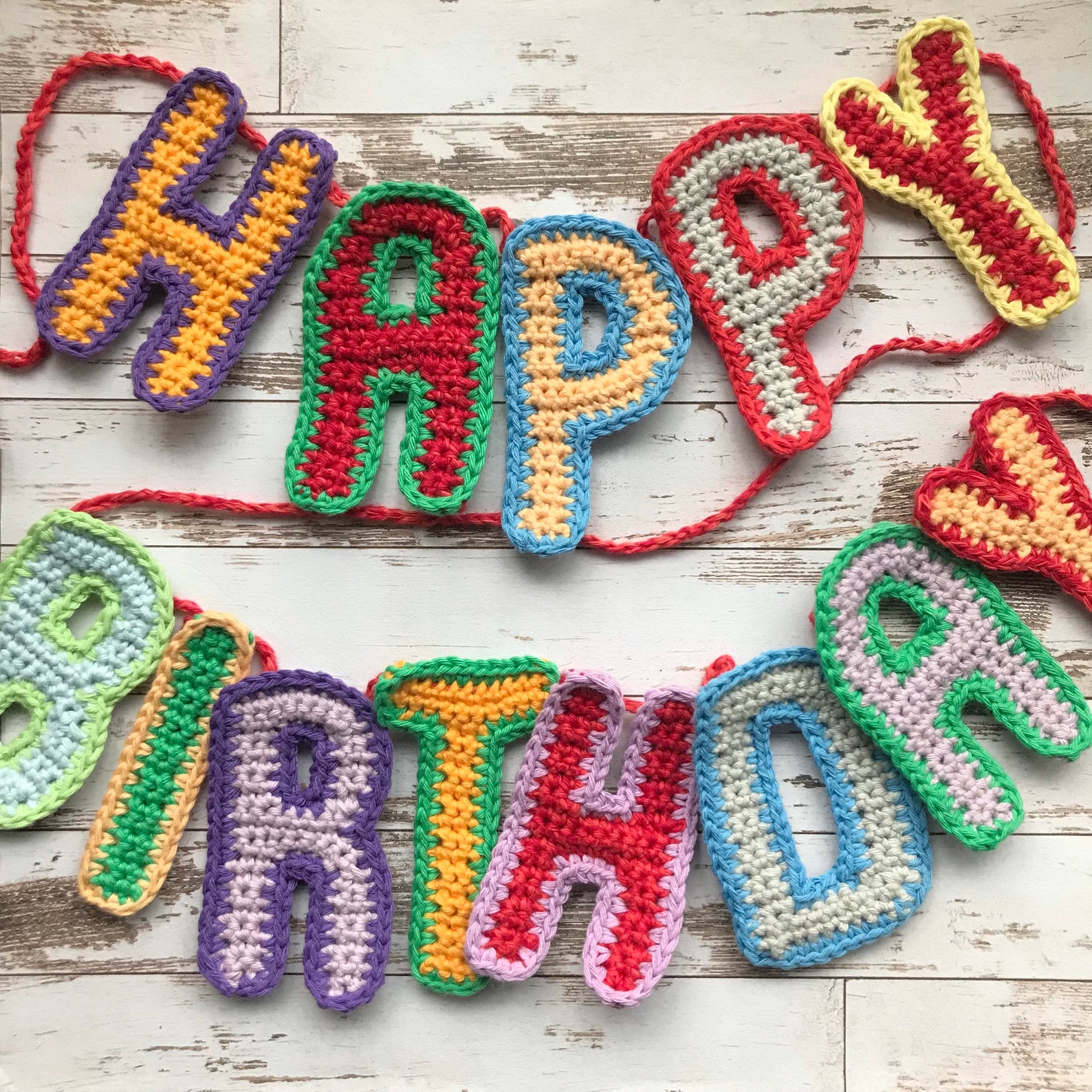 PDF Crochet Pattern Happy Birthday Bunting - Etsy Canada