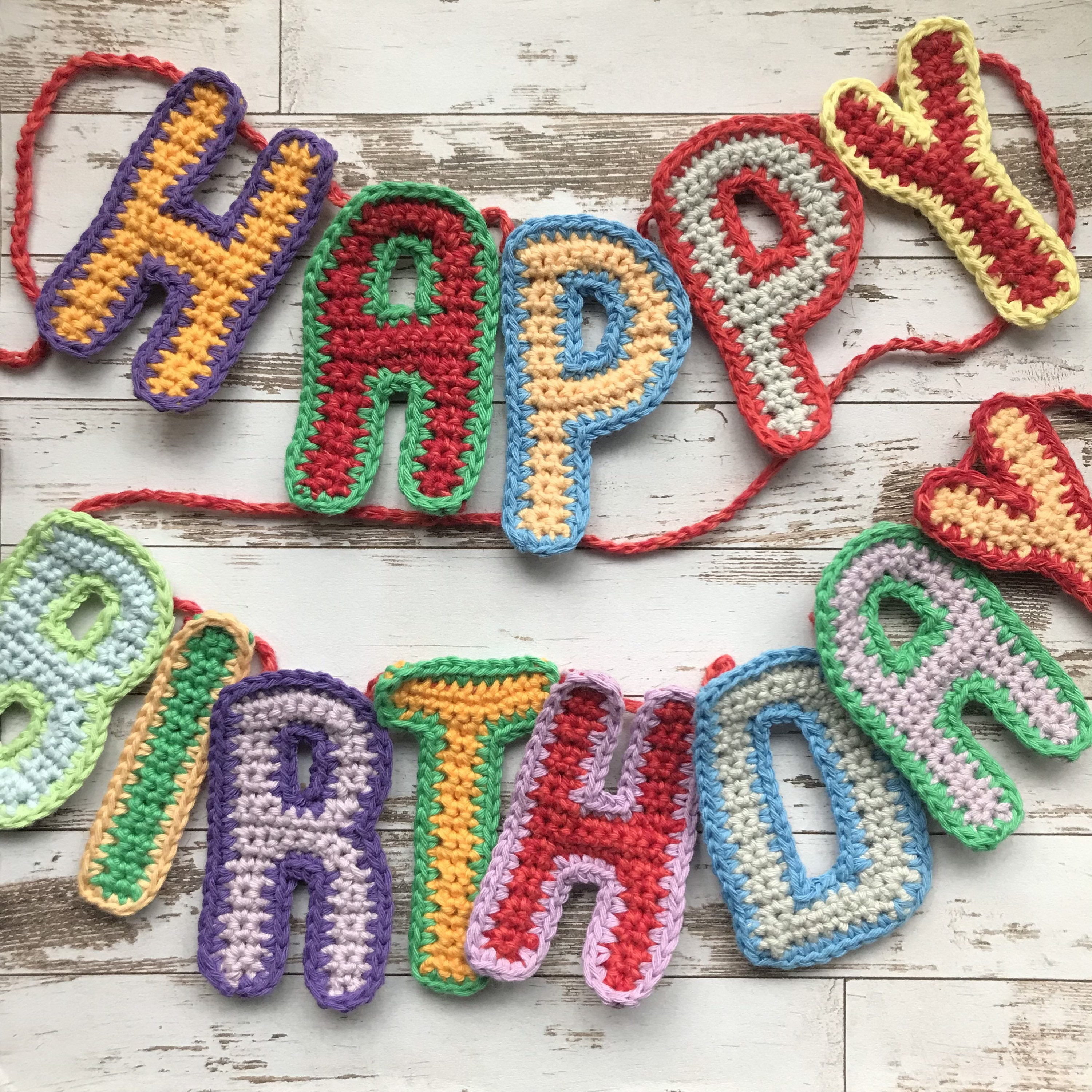 PDF Crochet Pattern Happy Birthday Bunting - Etsy Canada