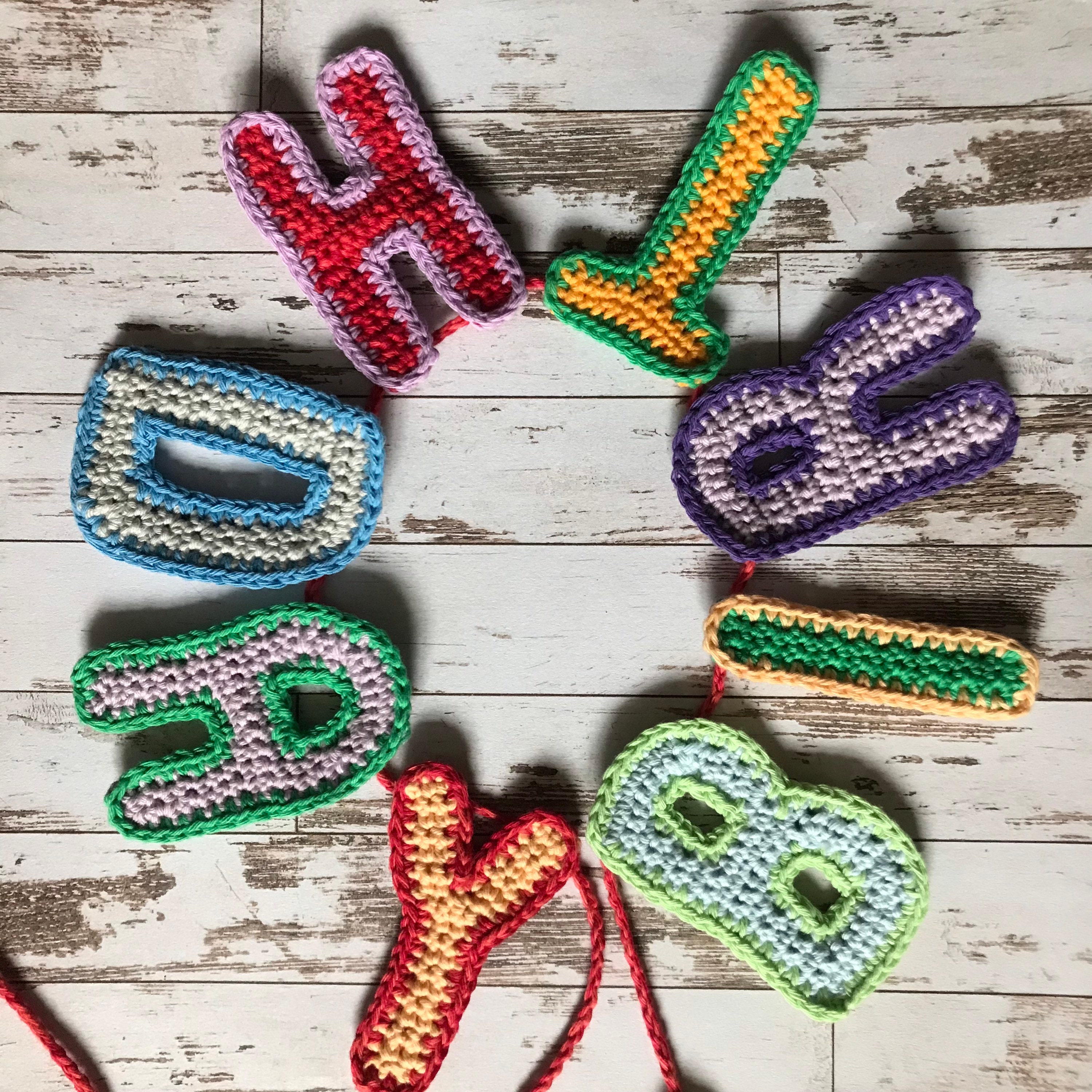 PDF Crochet Pattern Happy Birthday Bunting UK/US - Etsy Canada