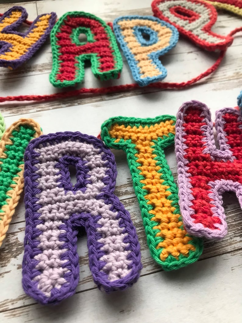 PDF Crochet Pattern Happy Birthday Bunting UK/US - Etsy Canada