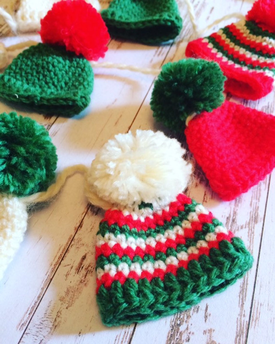 PDF Mini Bobble Hat Bunting Crochet Pattern US/UK - Etsy