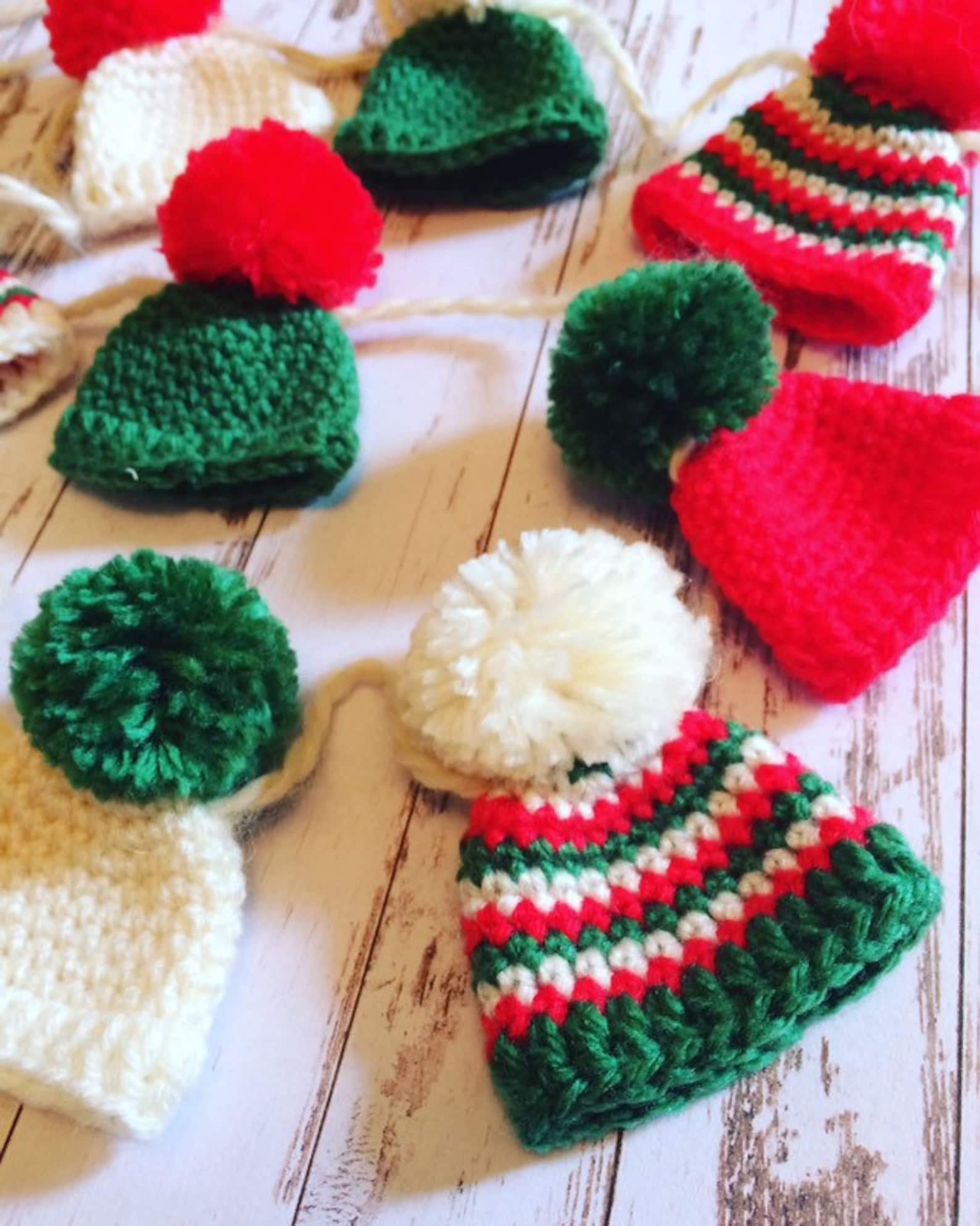 PDF Mini Bobble Hat Bunting Crochet Pattern US/UK - Etsy