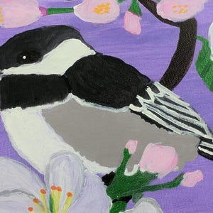 Chickadees Purple - Etsy