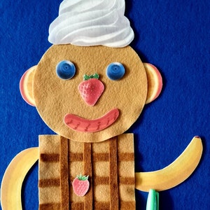 Flip Flap Jack Felt Board Story, M. AND L.//food Felt Story//kids Gift ...