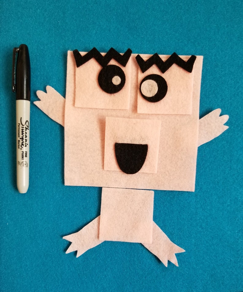 Shapes Felt Board Stories//halloween Monster Felt Board | Etsy