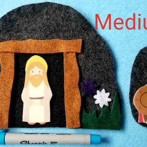 Easter Resurrection Felt Story Large//easter Basket Stuffer//religious ...