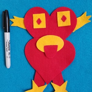 Shapes Felt Board Stories//halloween Monster Felt Board Shapes//easter ...
