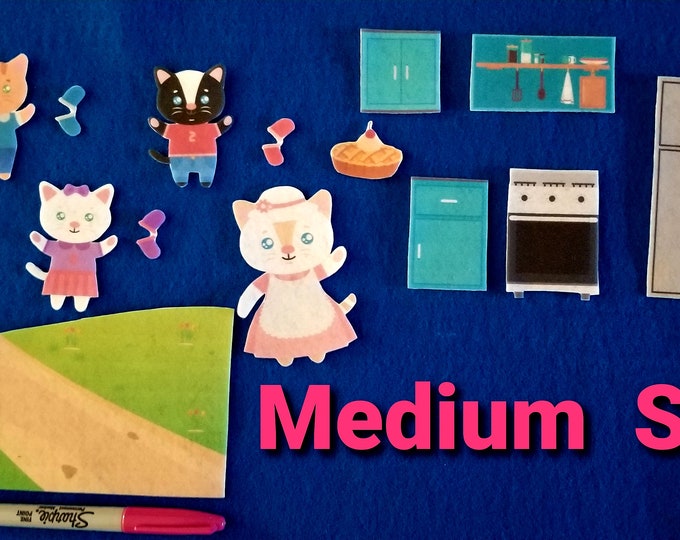 Three Little Kittens Lost Their Mittens Felt Story - Children’s ...