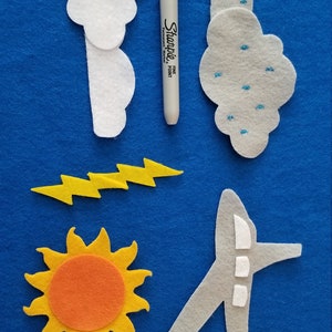 5 Little Kites Felt Stories//numbers Flannel Stories//preschool Weather ...