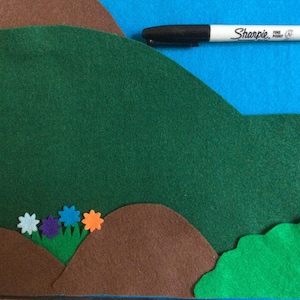 Felt Stories Scenery//felt Board Stories//farm Theme Scenery//farm ...