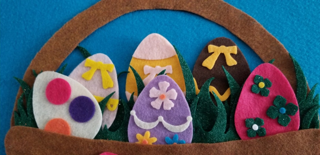Easter Kids Craft Kit up to 51 Pcs//easter Egg Kit//felt Easter Basket ...