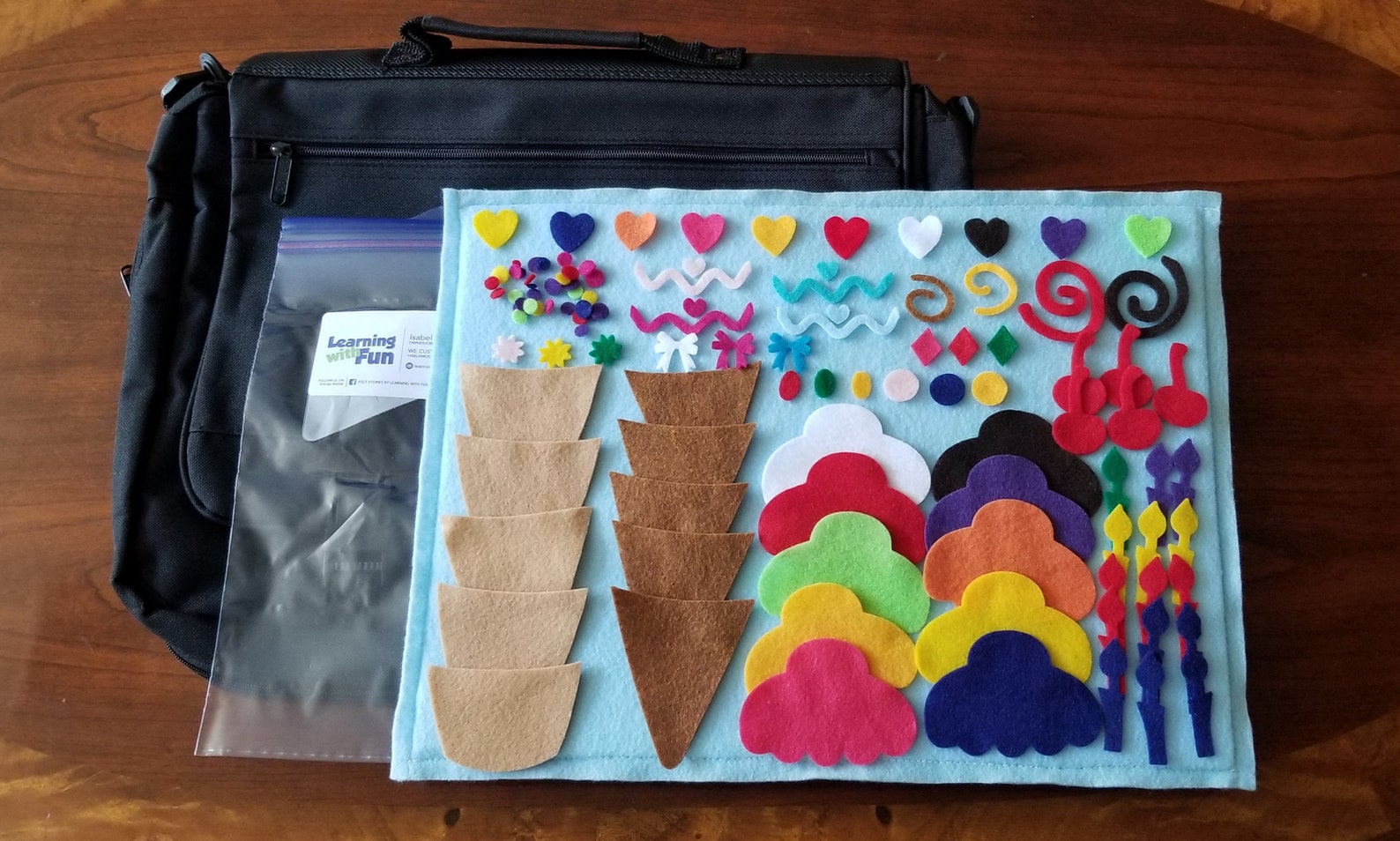 Kids Craft Set 78 Pcs. //felt Board 16 X 12//ice - Etsy