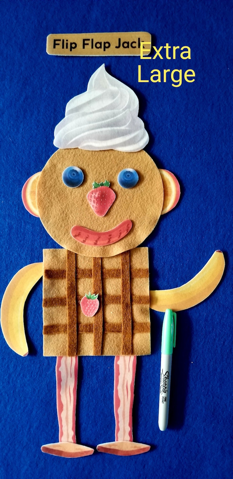 Flip Flap Jack Felt Board Story M. AND L.//food Felt - Etsy