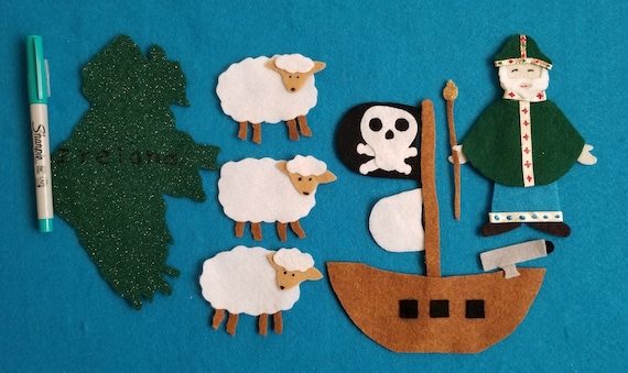 Saint Patrick Felt Story//teach Children About Saint - Etsy