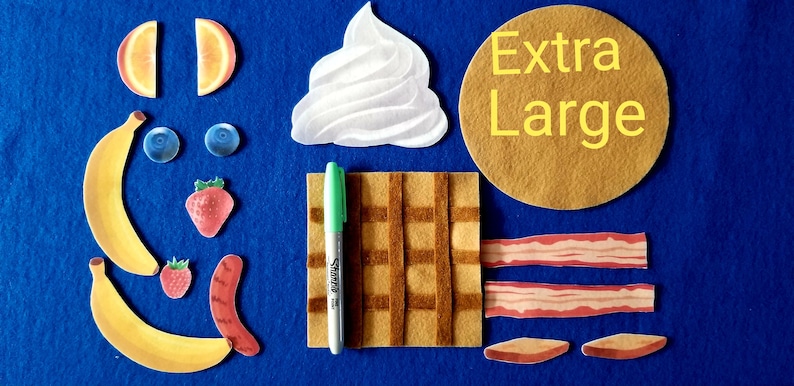 Flip Flap Jack Felt Board Story, M. AND L.//food Felt Story//kids Gift ...
