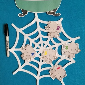 5 Elephants Bathtub//felt Board Stories// 5 Elephants Went Out to Play ...