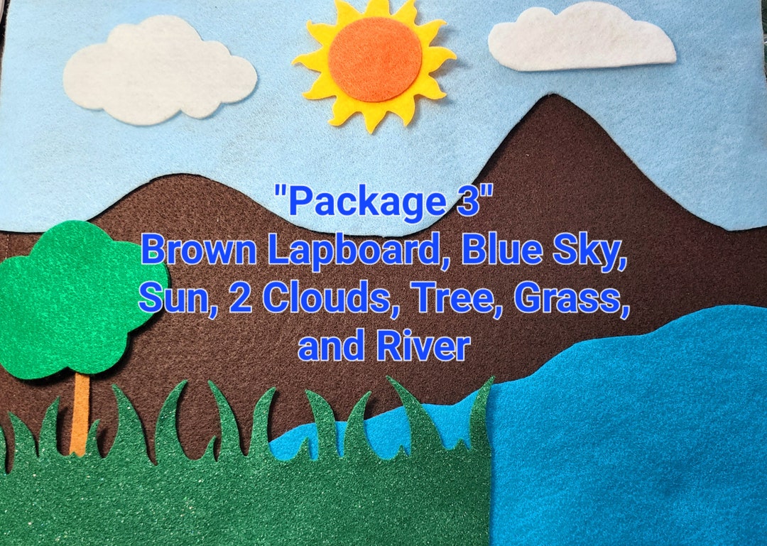 Felt Lap Board//travel Felt Board W/scenery 16" W by 12 H//easter ...