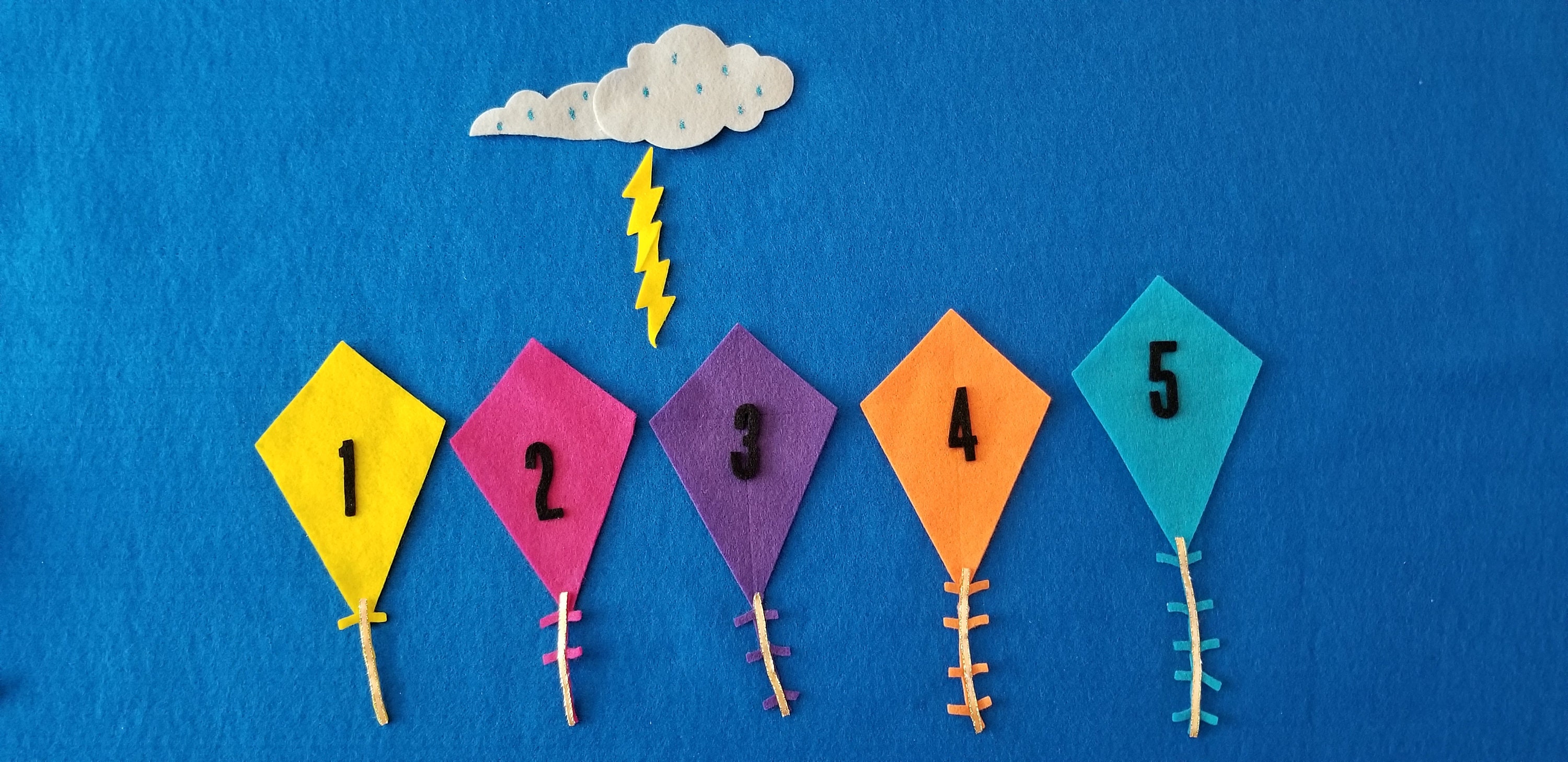 5 Little Kites Felt Stories//numbers Flannel Stories//preschool Weather ...
