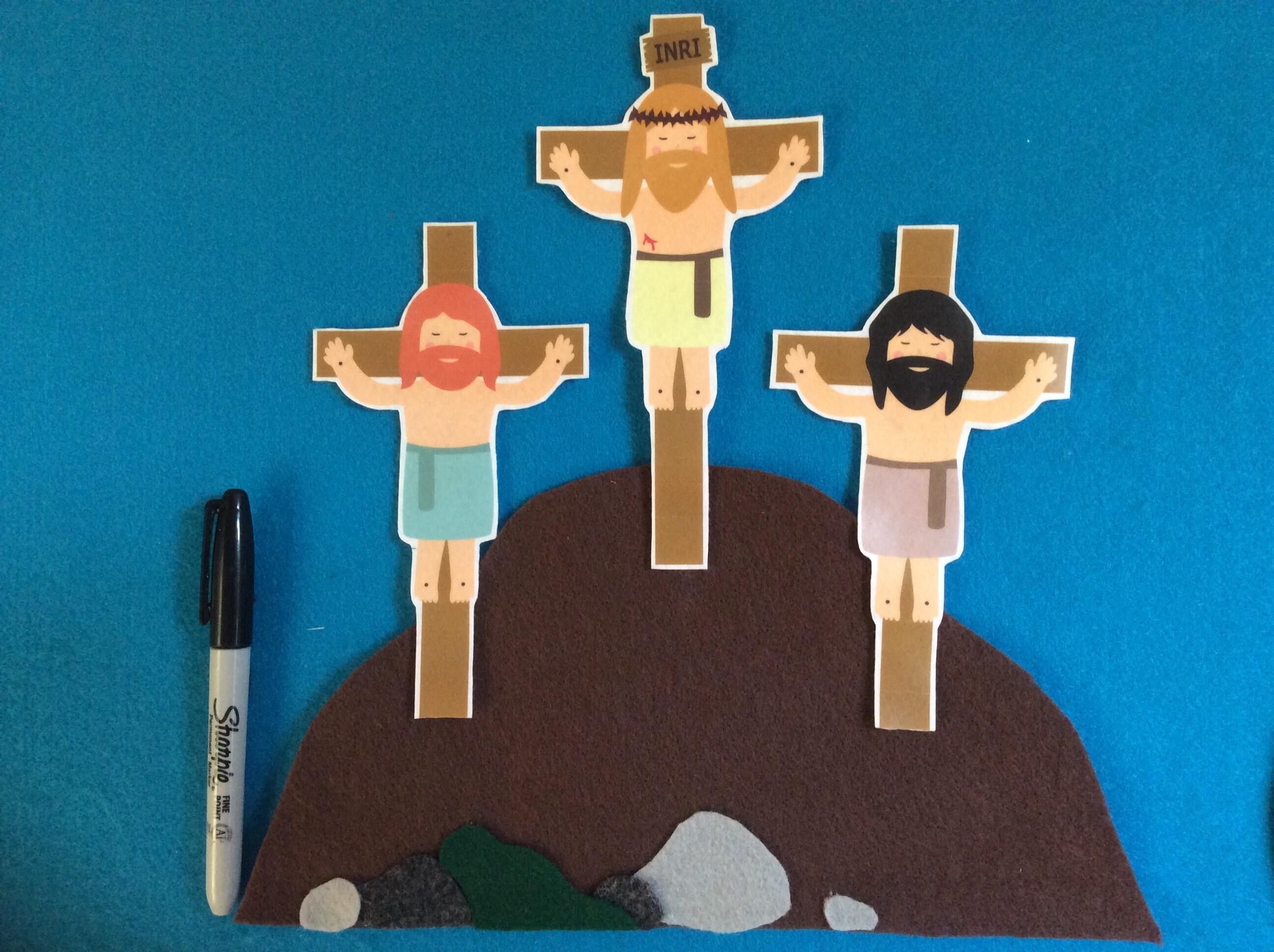 Easter Resurrection Felt Story Large//easter Basket Stuffer//religious ...