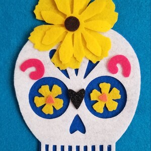 Felt Skull Kids Craft Kit//day of the Dead Celebration//die Cut Felt ...