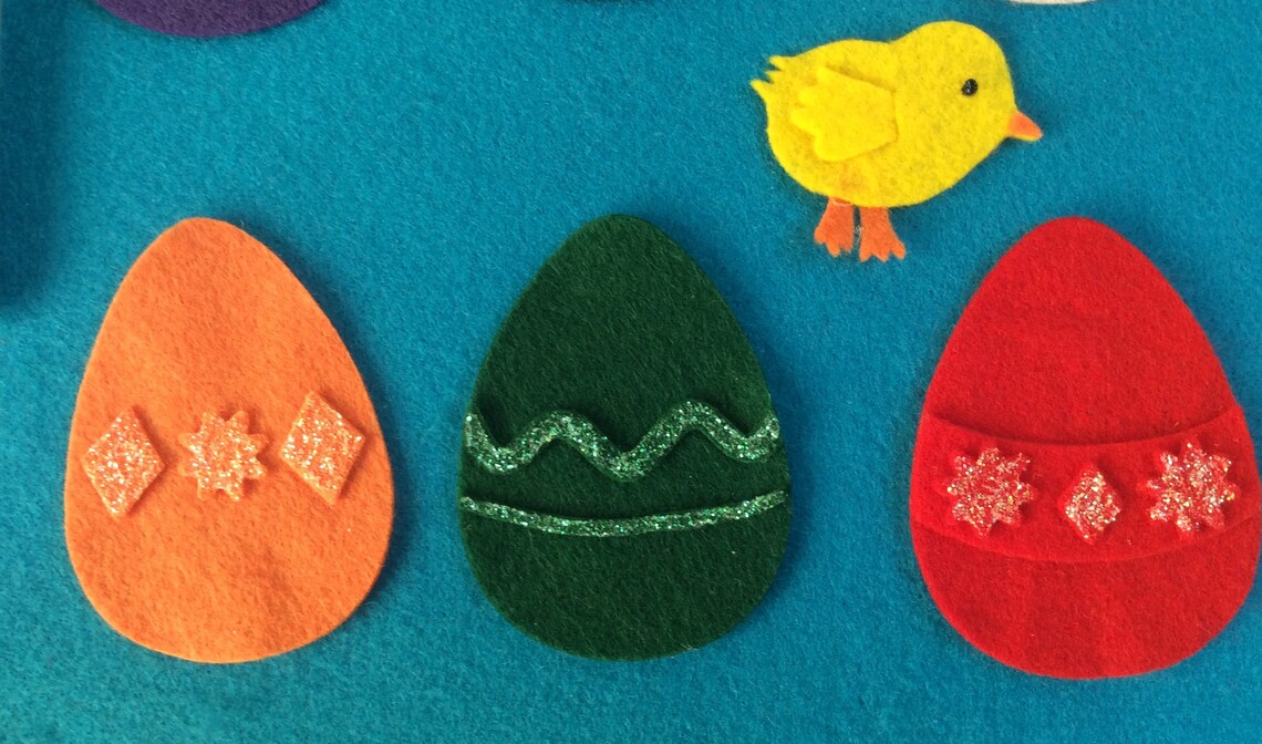 Baby Chick Game Felt Stories //easter Eggs Felt - Etsy