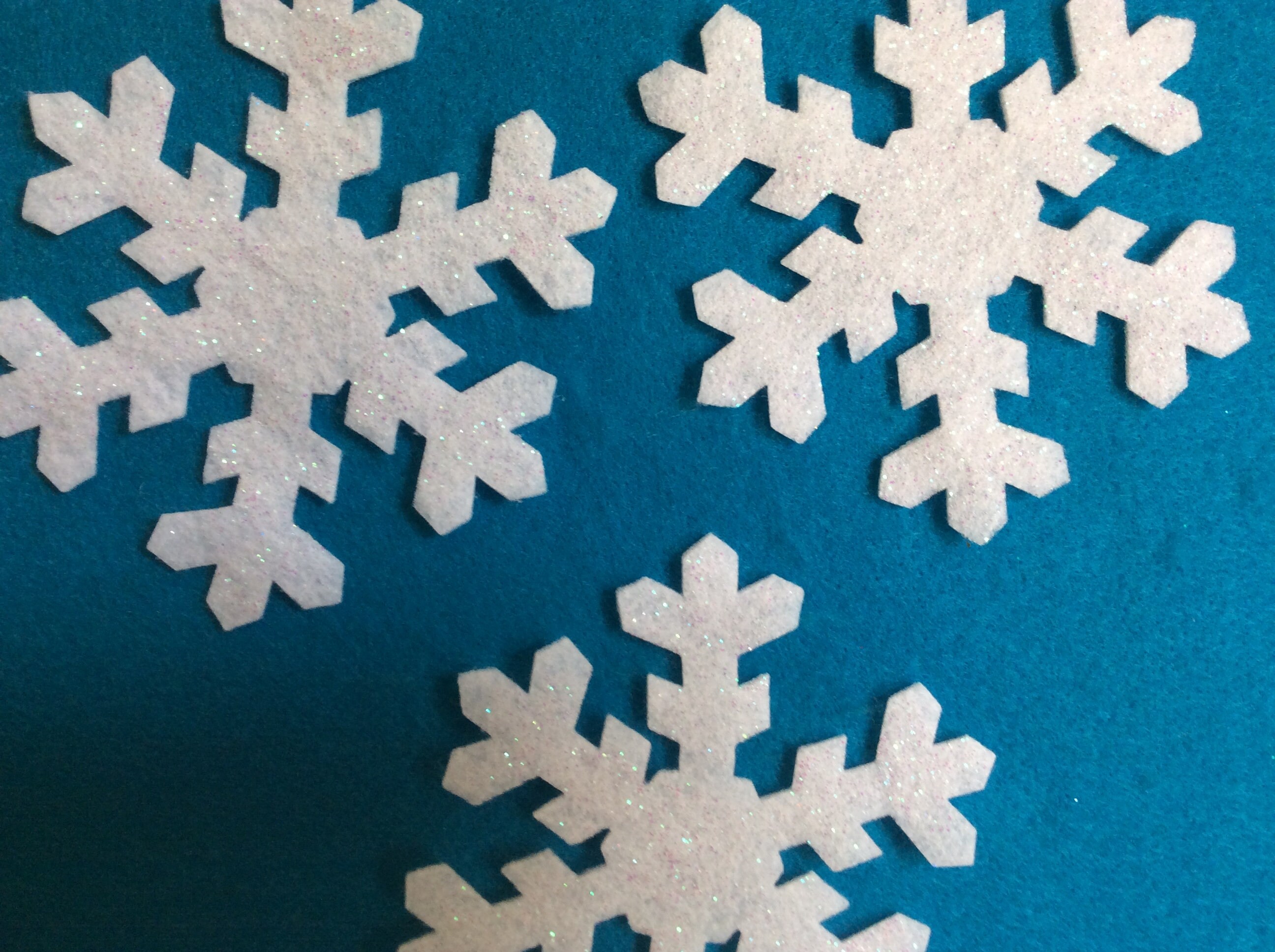 5 Little /big Snowflakes Felt Stories//felt Board - Etsy