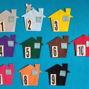Felt Mouse Hide and Seek Game – Learning Colors, Numbers (2 Mice) - Etsy
