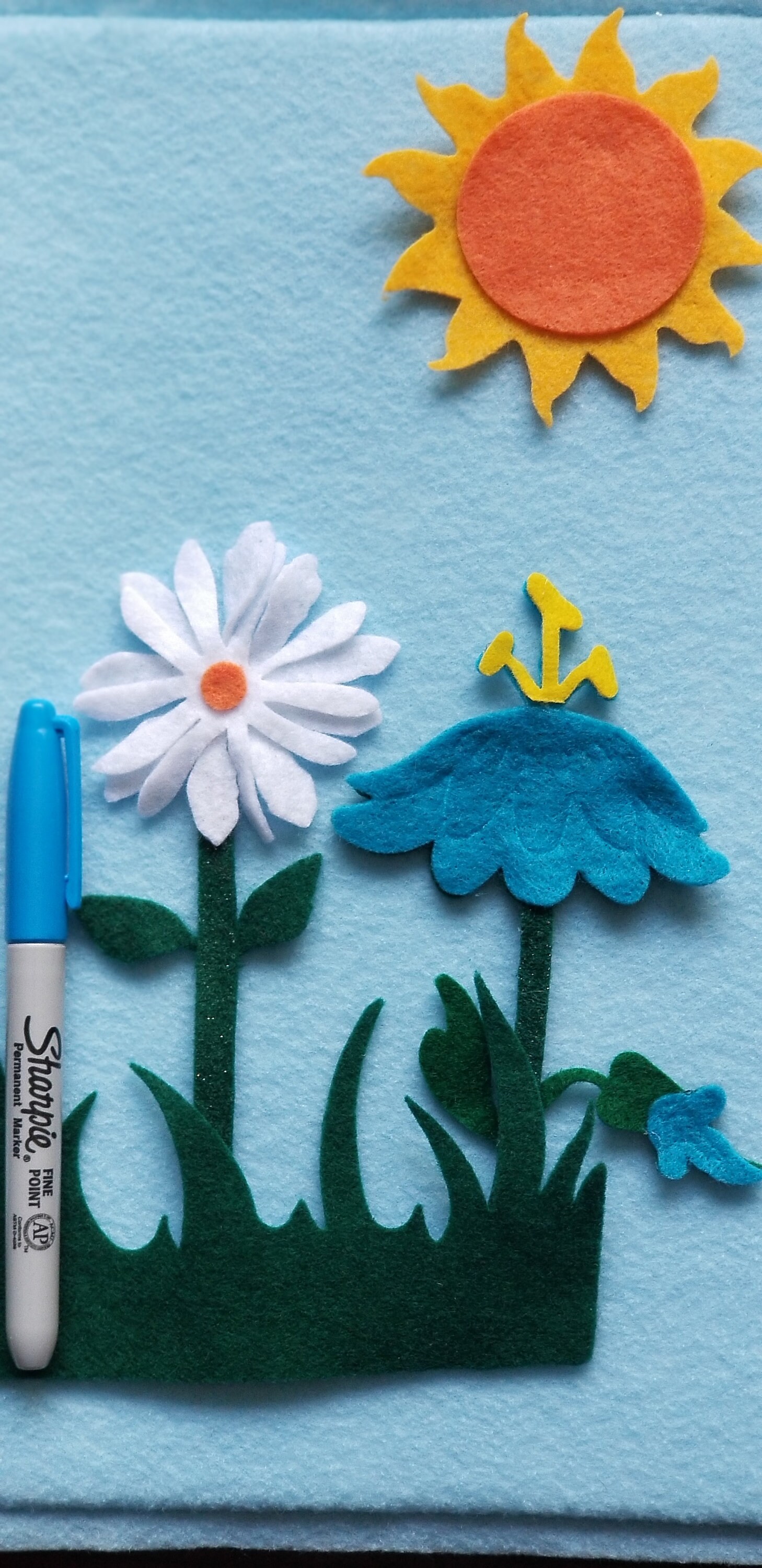 5 Little Flowers //felt Board Stories//flannel Board Stories//spring ...