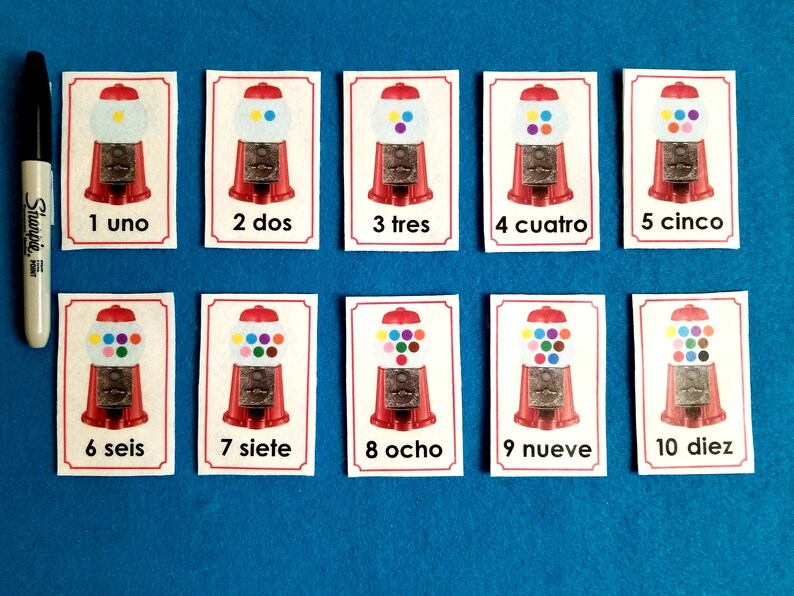 Math Kids Kit Felt Story//gumball in a Gumball Machine//matching ...