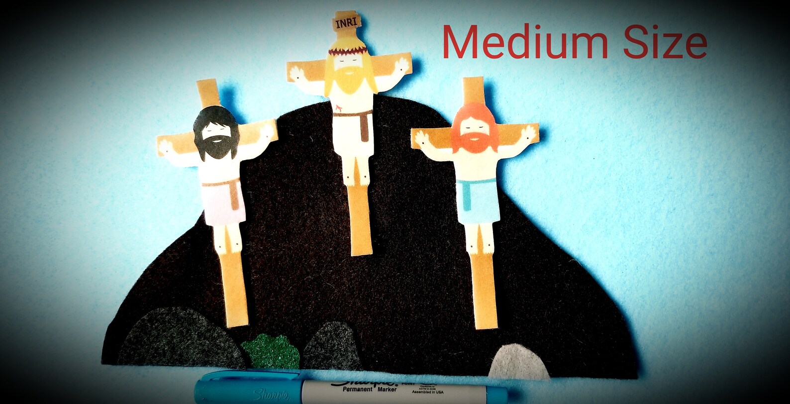 Easter Resurrection felt story Large//Easter basket | Etsy