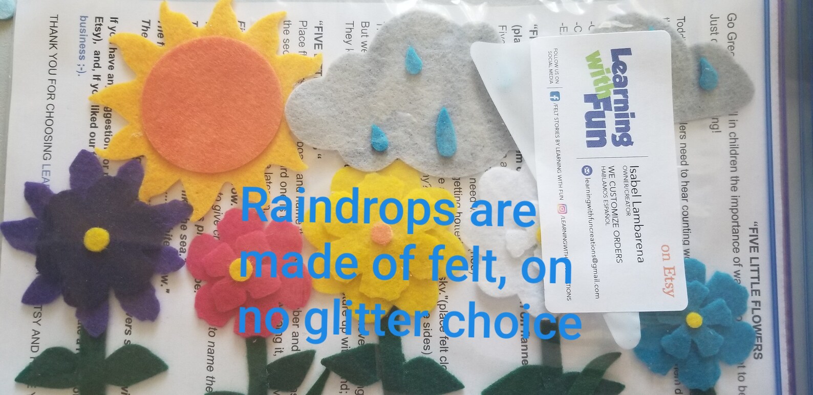 5 Little Flowers //felt Board Stories//flannel Board Stories//spring ...