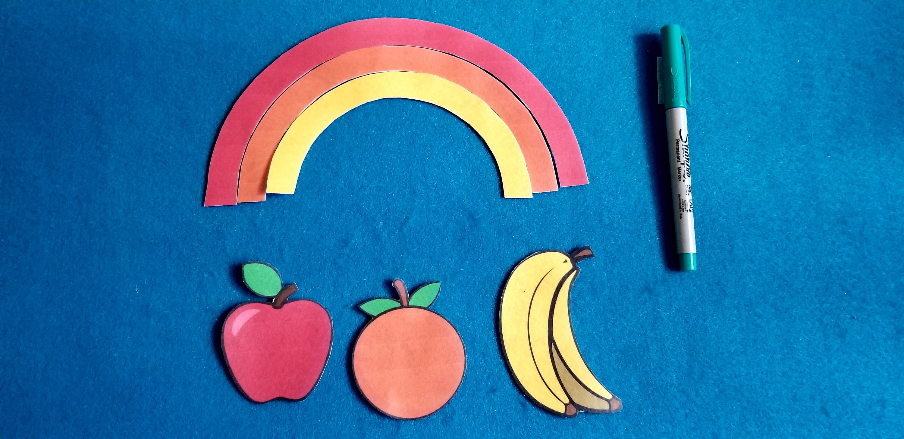 Rainbow stew felt story//Rainbow colors felt board | Etsy