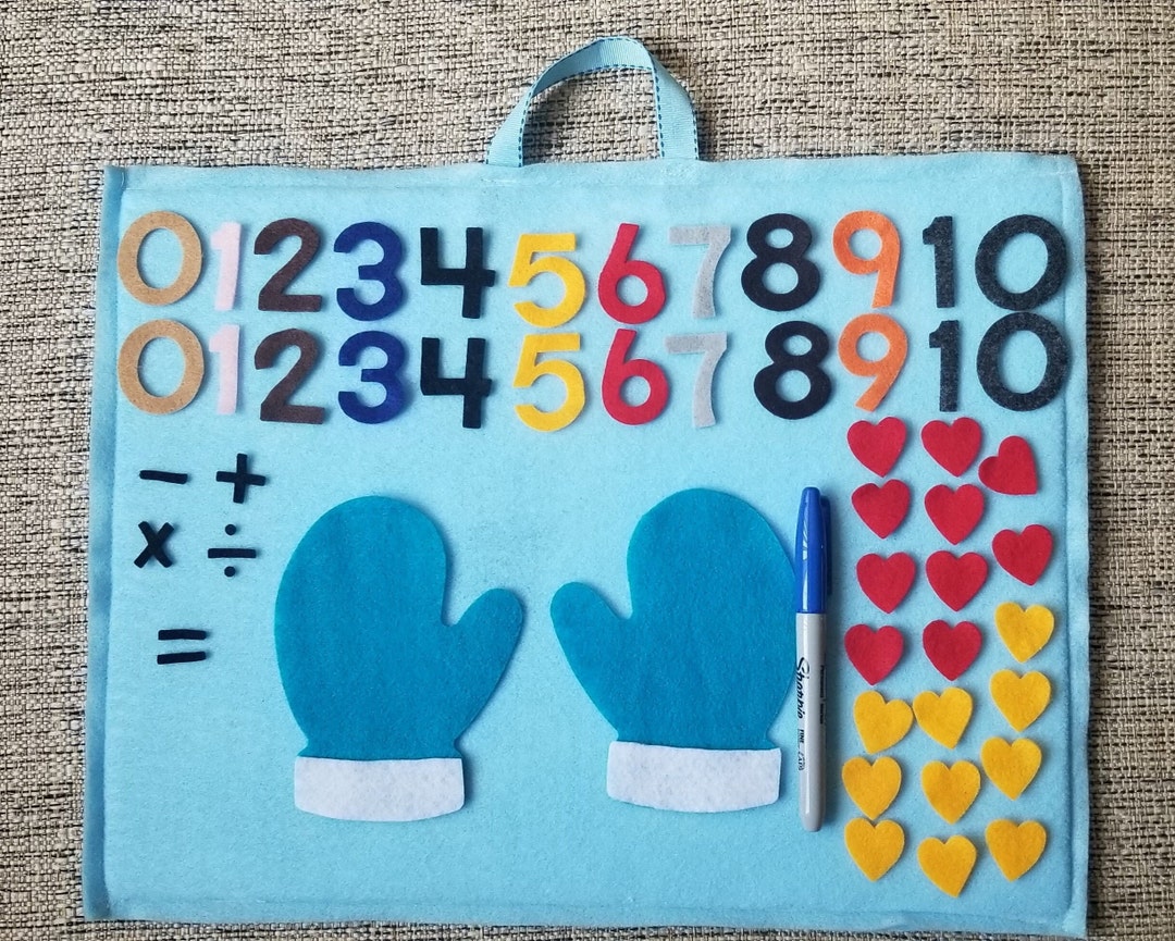 Felt Numbers up to 50 Pcs//felt Addition Set// Felt Counting Kit ...