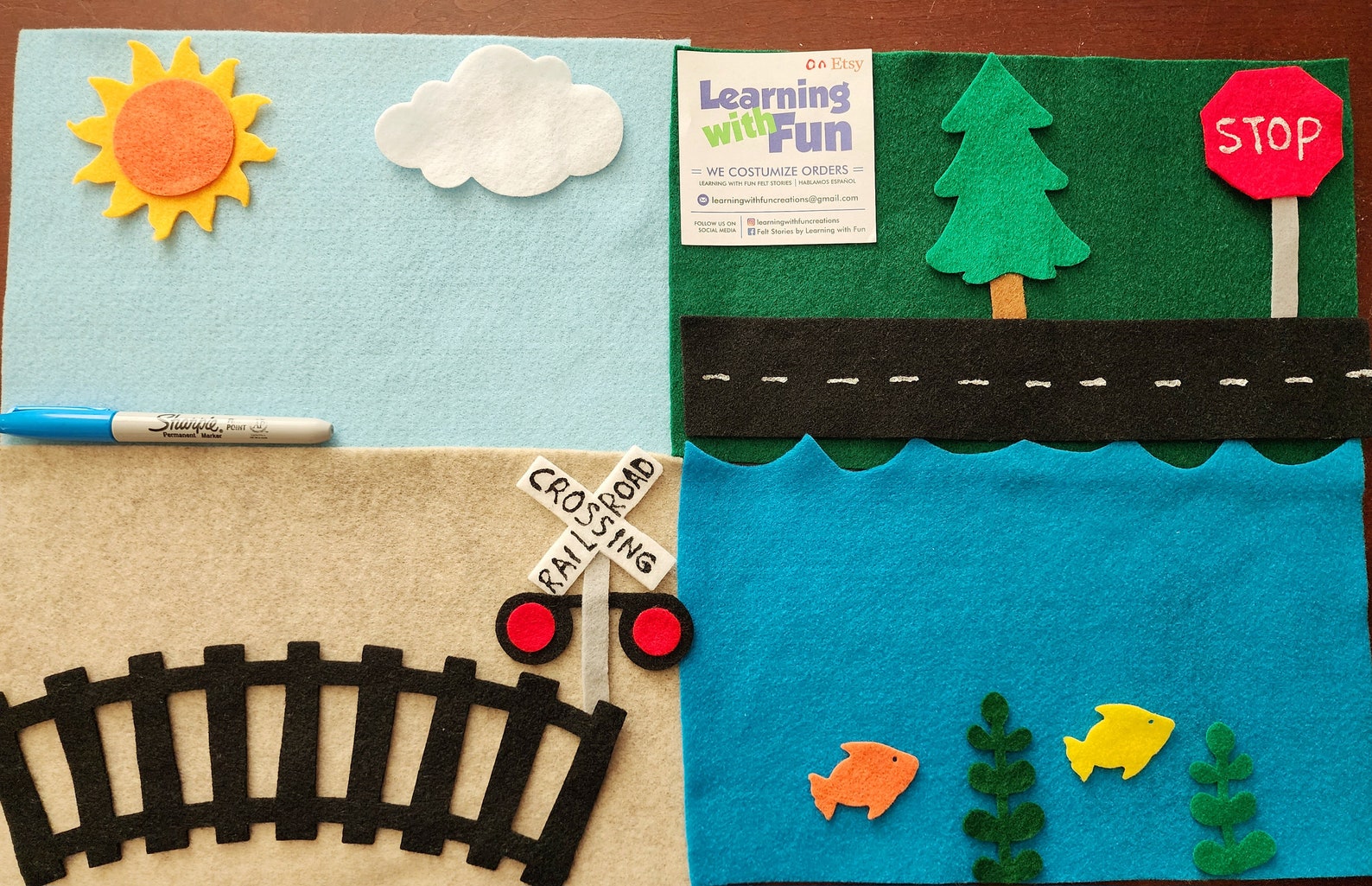 Transportation Felt Set//sea Land Ocean Flannel Board Set - Etsy