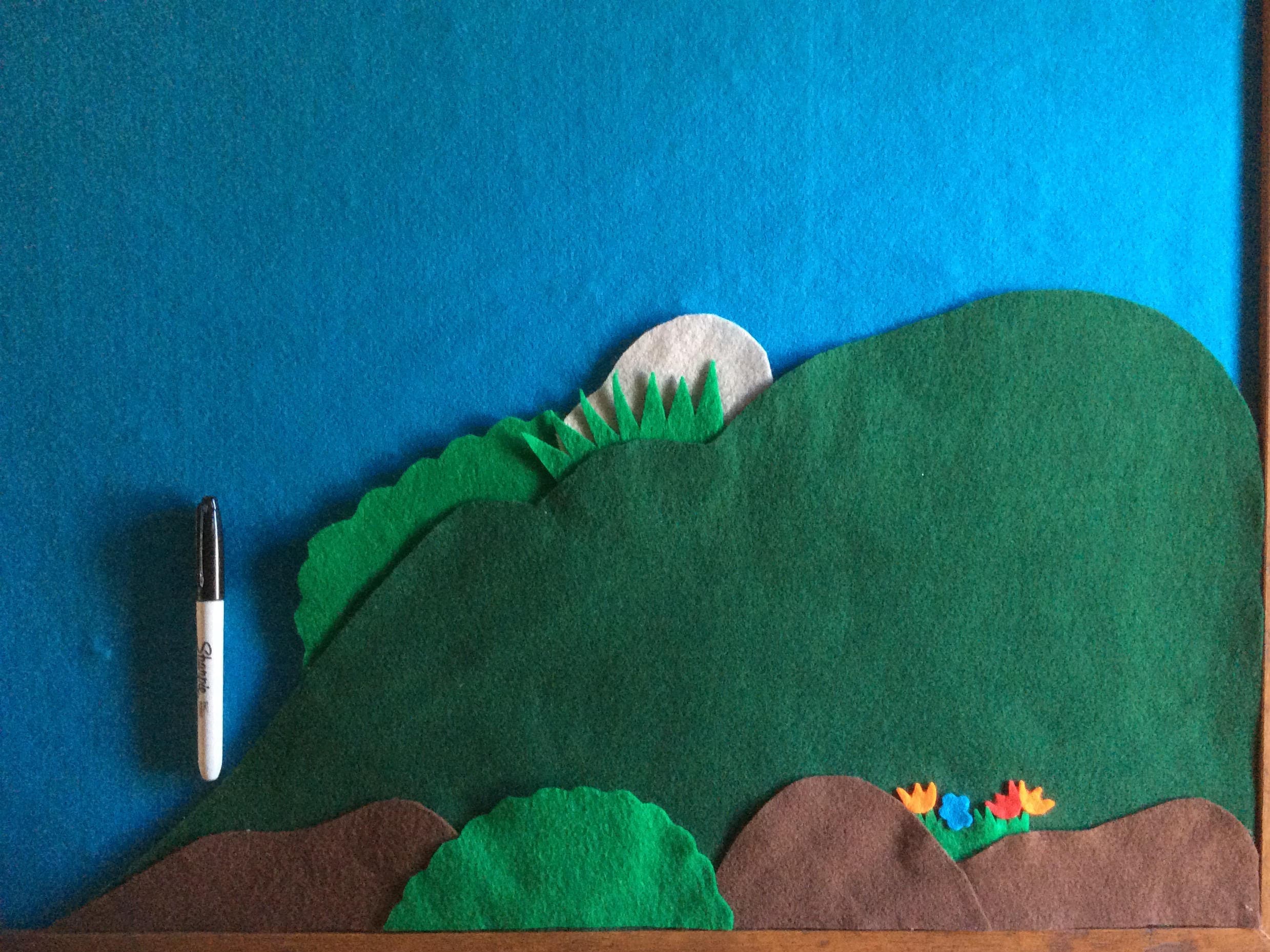 Felt stories scenery//Felt board stories//farm theme | Etsy