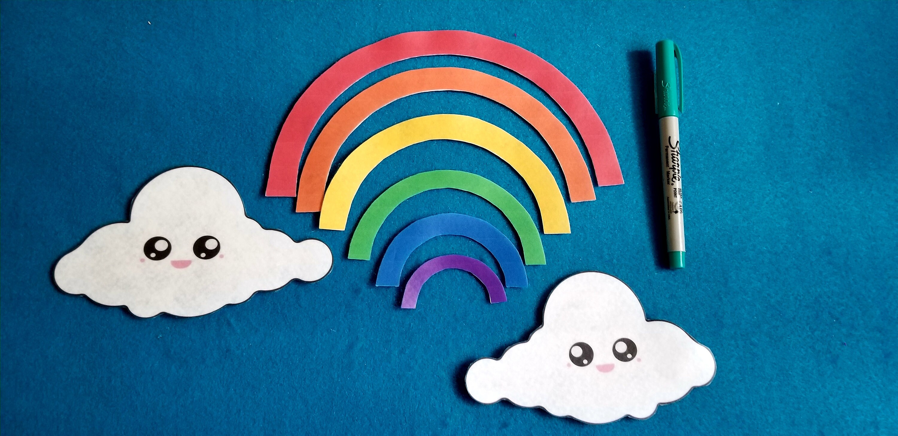 Rainbow stew felt story//Rainbow colors felt board | Etsy