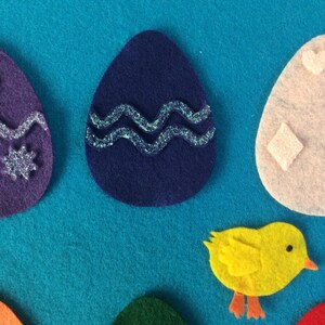 Baby Chick Game Felt Stories //easter Eggs Felt Stories///little Mouse ...
