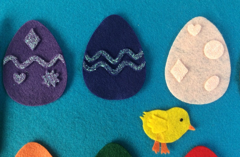 Baby Chick Game Felt Stories //easter Eggs Felt - Etsy